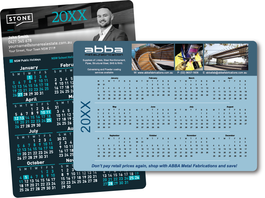 Custom A5 calender fridge magnet Specialist Australia