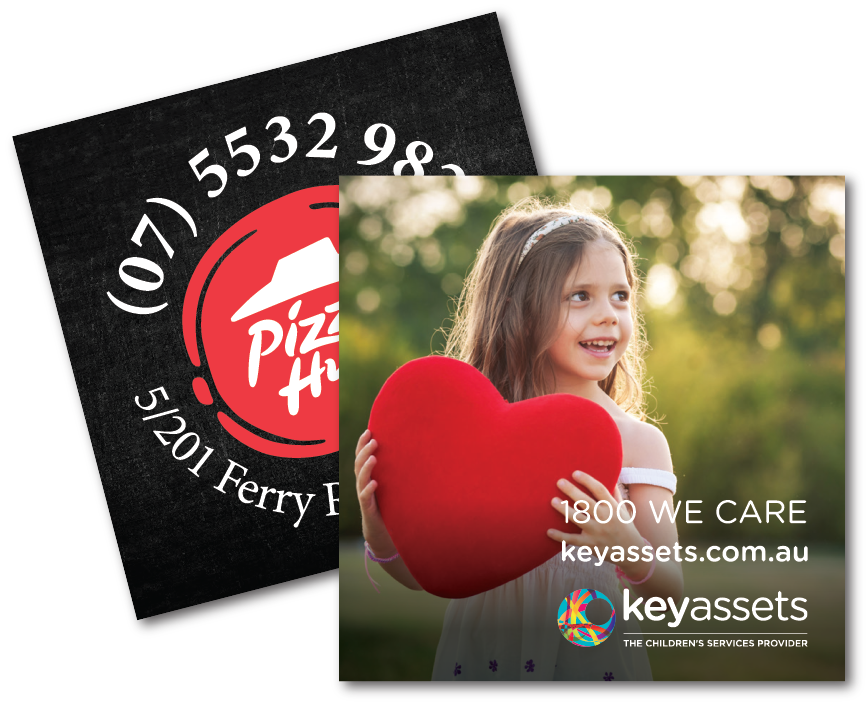 Buy Large Square Business Card Magnet - Australia