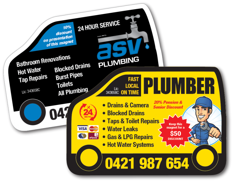 Buy Plumber Business Card Magnet - Australia