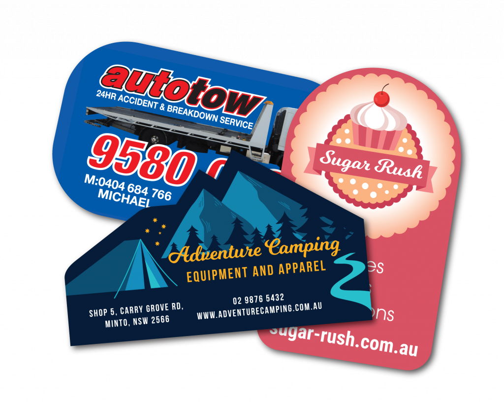 Buy Custom Shape Business Card Magnet - Australia