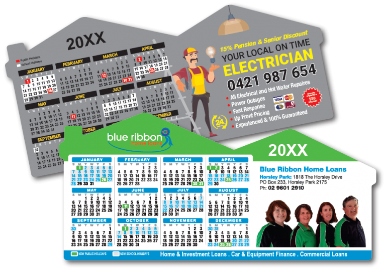 Custom DL House Landscape calender fridge magnet Specialist Australia