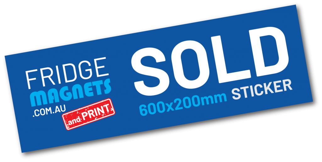 Cutomise Stickers - SOLD - 600mm x 200mm Sticker Printing Specialist