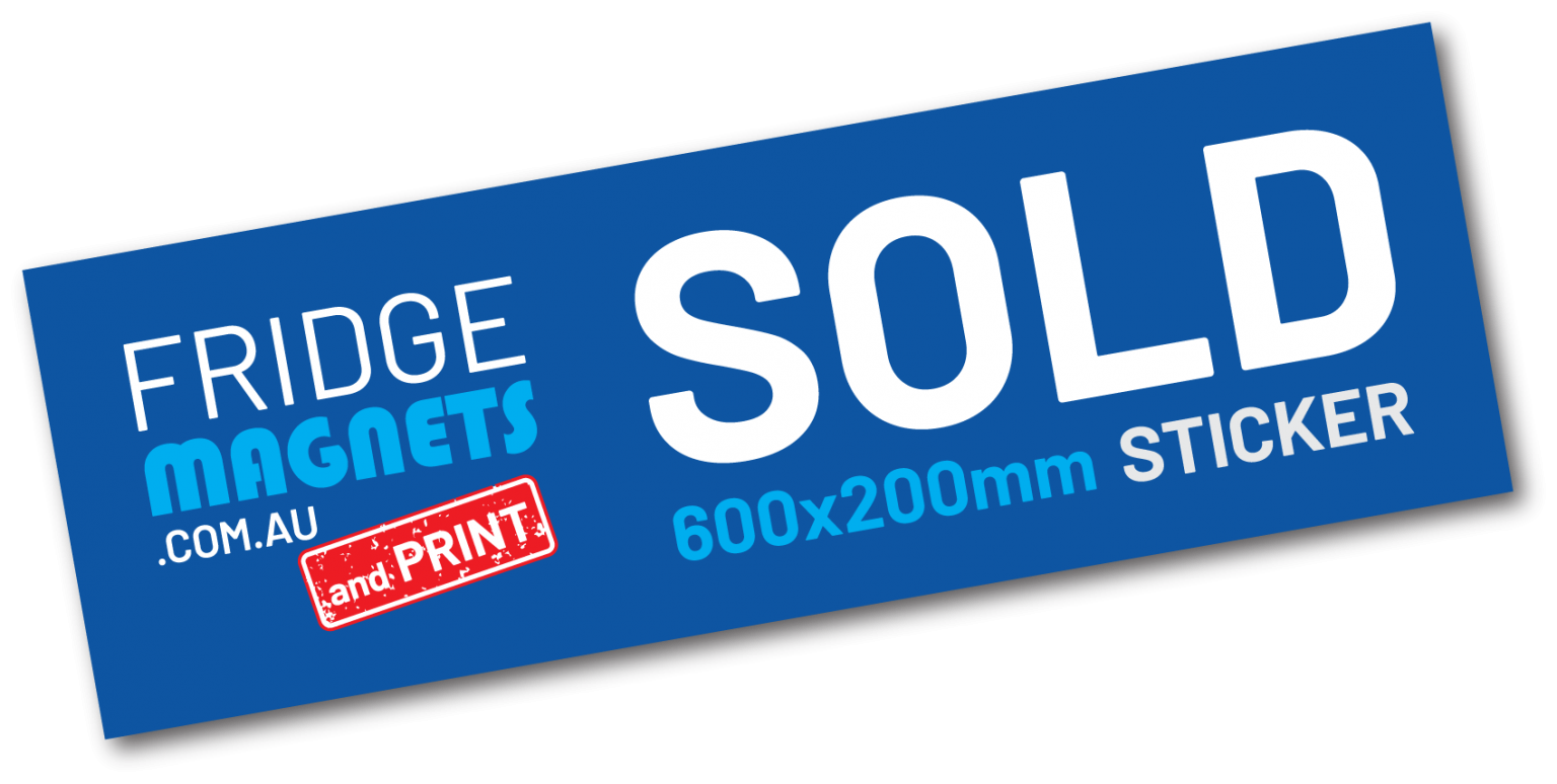 Cutomise Stickers - SOLD - 600mm x 200mm Sticker Printing Specialist