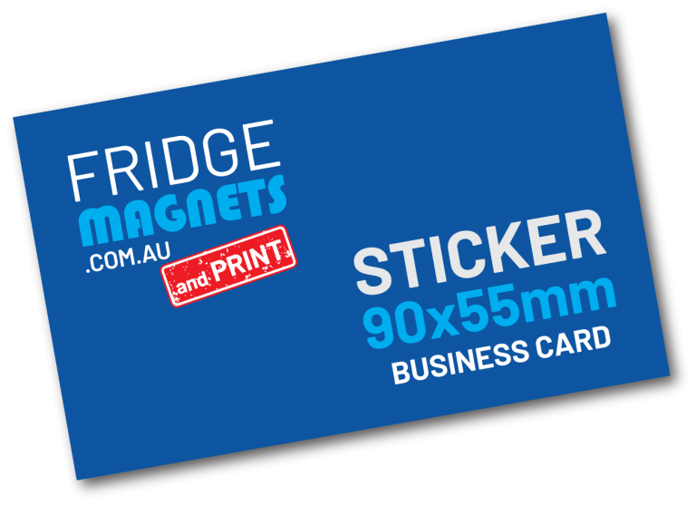 Cutomise Stickers - Business Card - 90mm x 55mm Sticker Printing Specialist