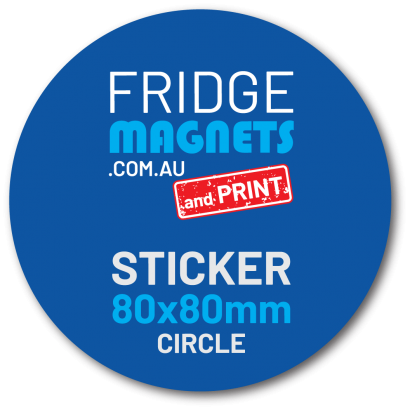 Cutomise Stickers - Circle - 80mm Sticker Printing Specialist