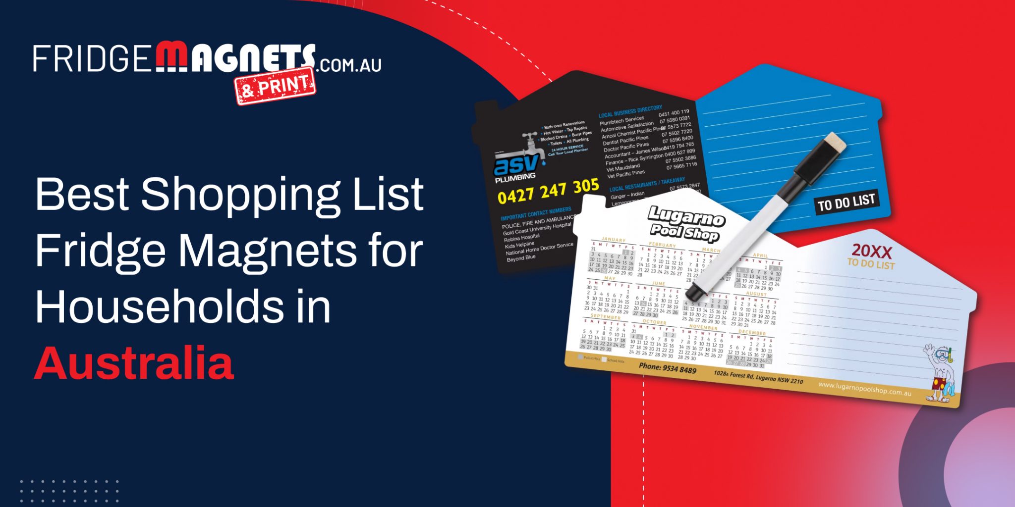 Best Shopping List Fridge Magnets for Households in Australia - Fridge ...